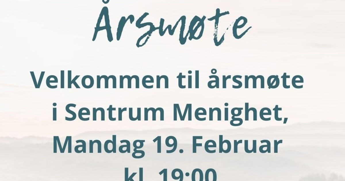 Årsmøte 2024 - Sentrum Menighet Varhaug